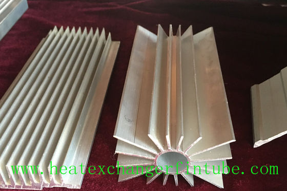 Tension Wound Single Row Flat Fin Tube For Air Cooled Condenser