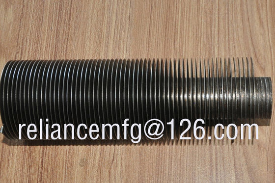 SS409/SS410 spiral finned tube , Heat Exchanger solid & serrated fin ...