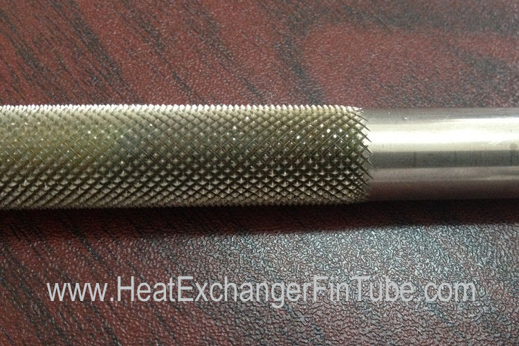 Knurled Integral Low Finned Copper Tubing , Condenser Low Fin Tube ...