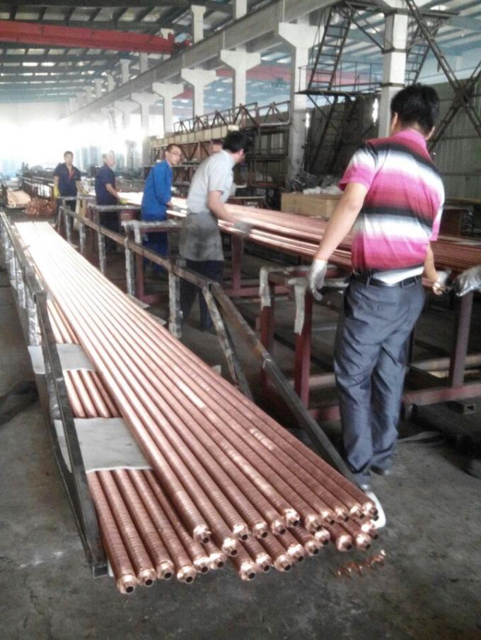 EN10204 L/LL/KL Type Fin Tube , Overlapped Type LL Cooling Aluminum Fin ...