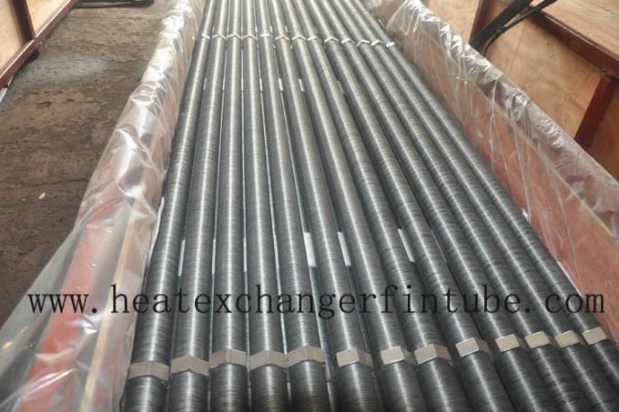 Tension Wound Single Row Flat Fin Tube For Air Cooled Condenser