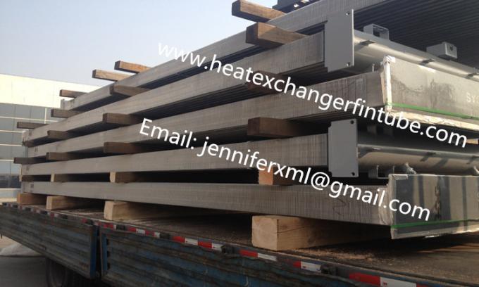 Carbon Steel Base Tube Material Single Row Flat Fin Tube Hot Dip Galvanized