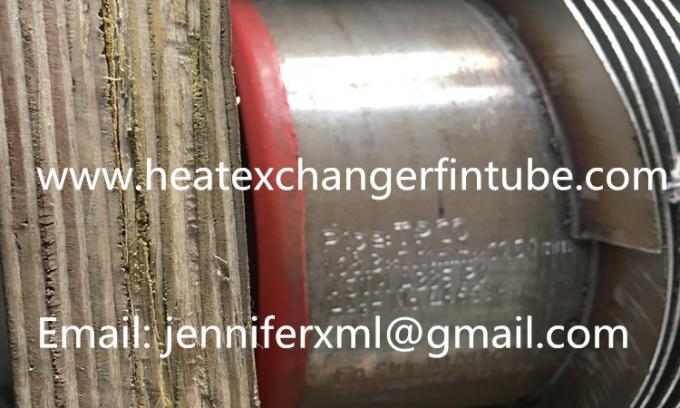 Continuous helical welded heat exchanger fin fube SA213-TP304H NPS 2 ...