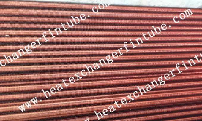 Extruded High Copper Radiator Finned Tubes With 10.5mm Fin Height