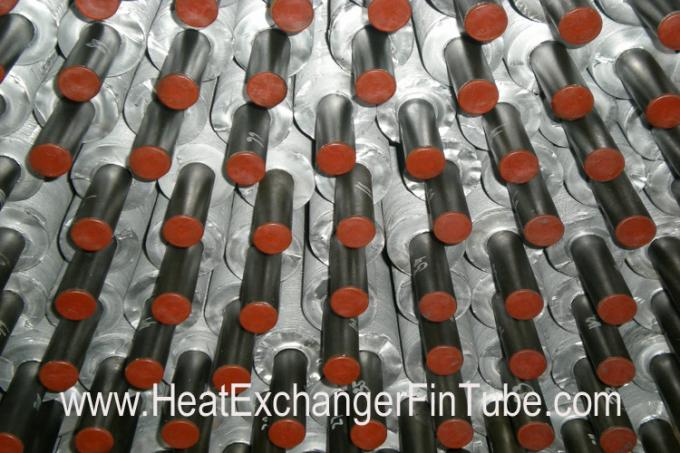 Extruded OD 1'' Aluminum Finned Tubes With 10 FPI Fin Densities Segment ...