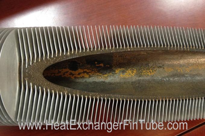 Extruded Embedded Aluminium Copper Fin Tube Longitudinal Spiral Heat ...